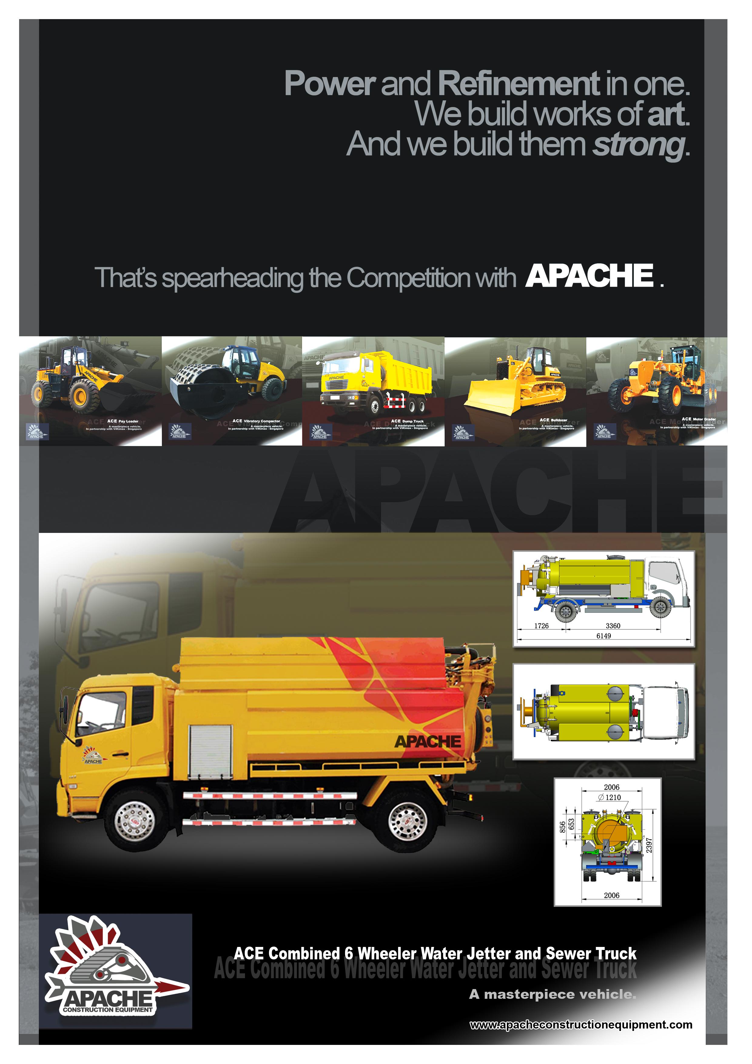 Combined Vacuum Jetter Truck | APACHE CONSTRUCTION EQUIPMENT